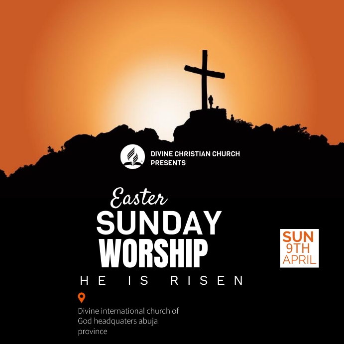 Copy of easter sunday template design | PosterMyWall