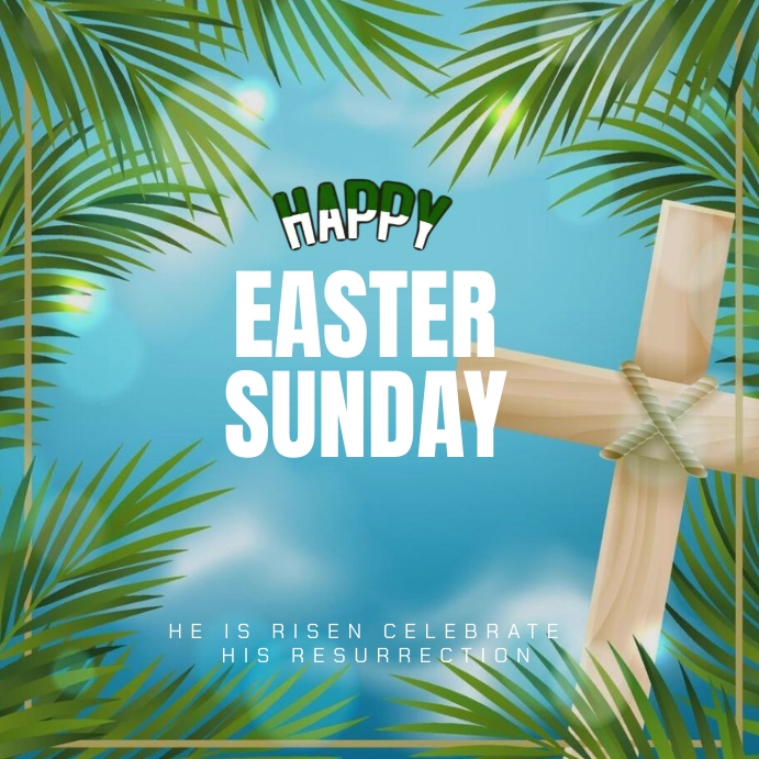 easter sunday template design | PosterMyWall