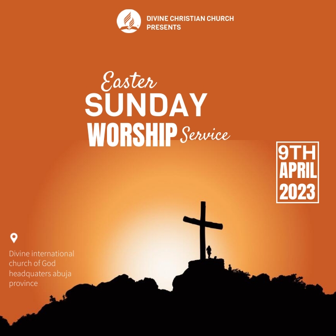 easter sunday template design | PosterMyWall
