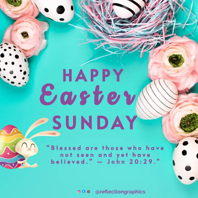 Plantilla de Easter Sunday template | PosterMyWall