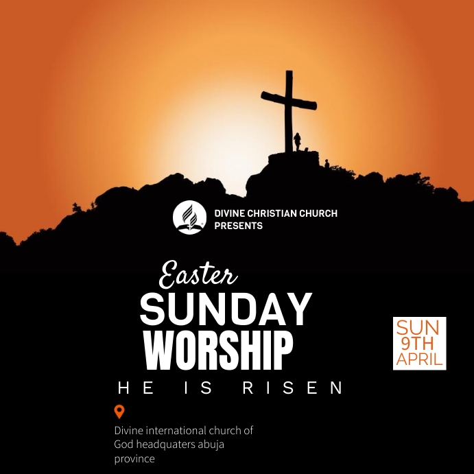 easter sunday template design | PosterMyWall