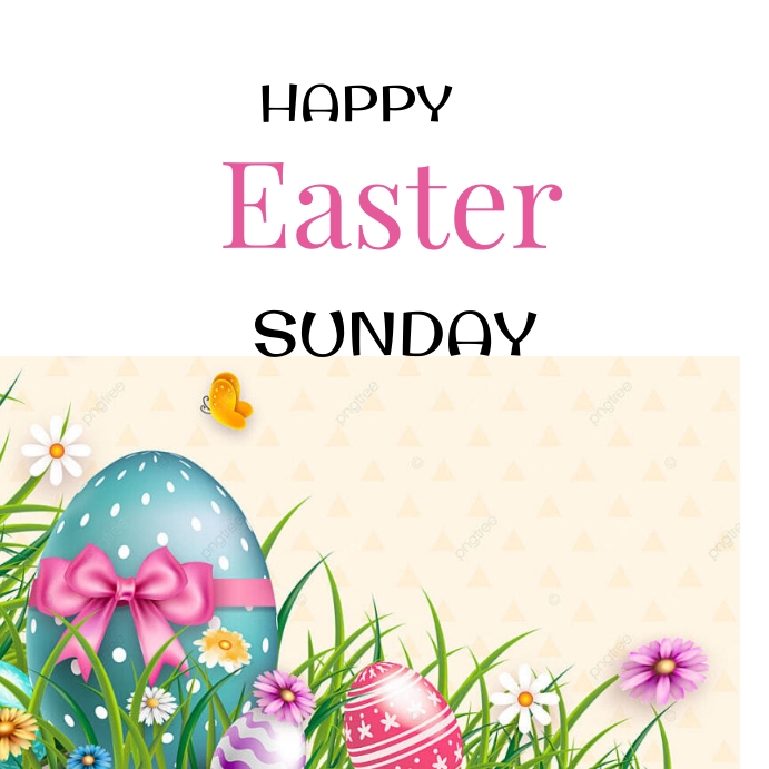 Plantilla de easter sunday template design | PosterMyWall