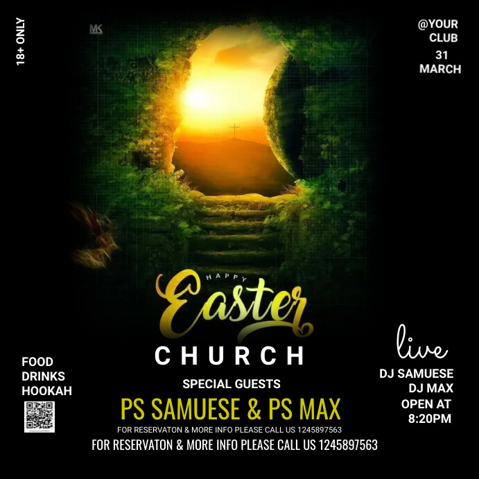 Easter Sunday template | PosterMyWall