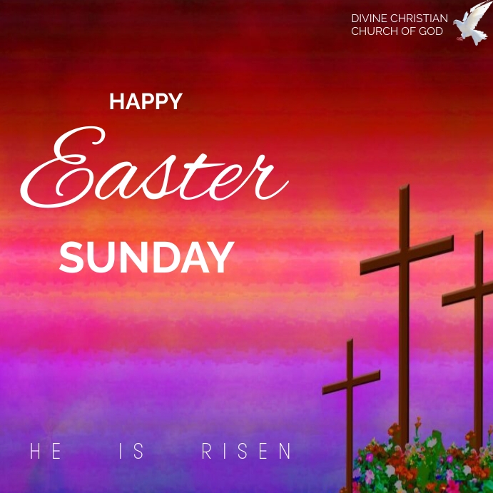 Modèle easter sunday template design | PosterMyWall