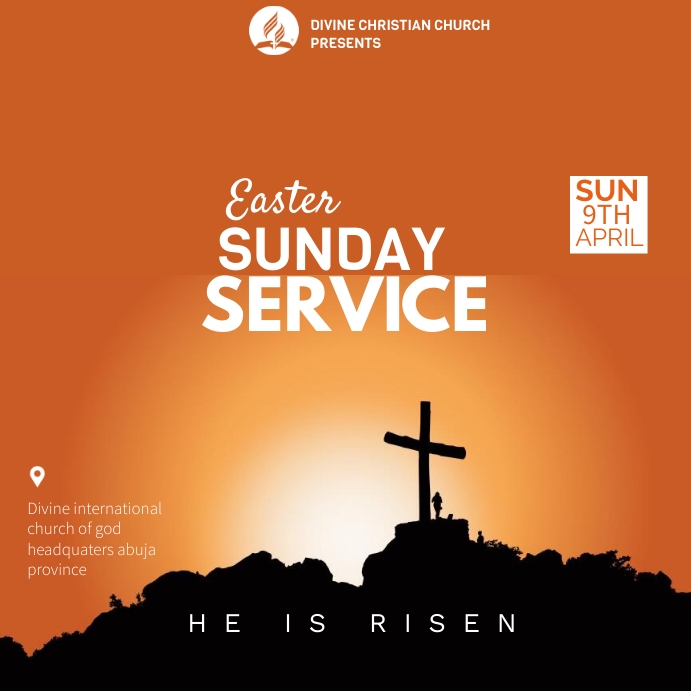 Copy of easter sunday template design | PosterMyWall