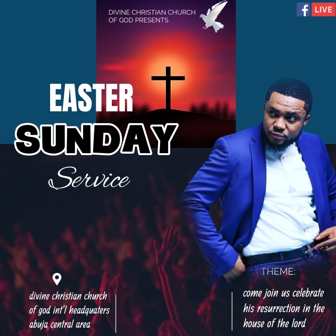 easter sunday template design | PosterMyWall