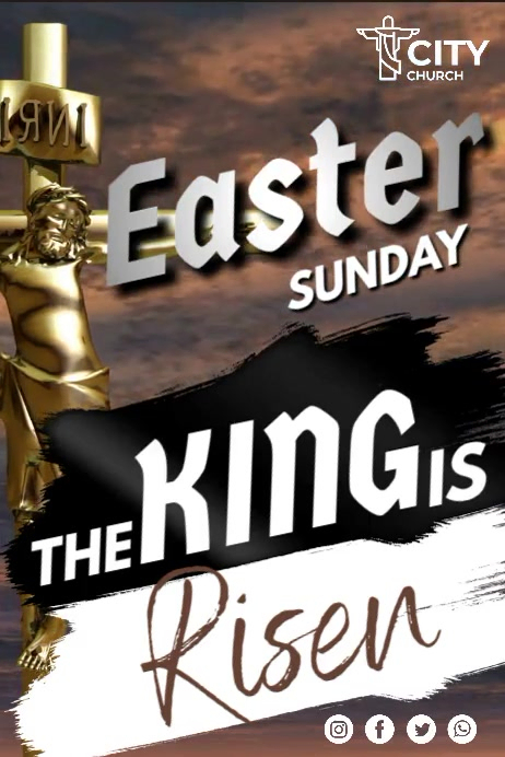 Easter Sunday Video Ads Template | PosterMyWall