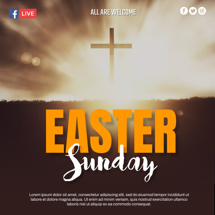 Copy of EASTER SUNDAY.A | PosterMyWall