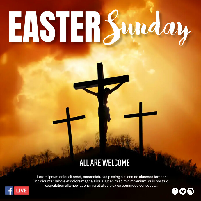 EASTER SUNDAY.A Template | PosterMyWall