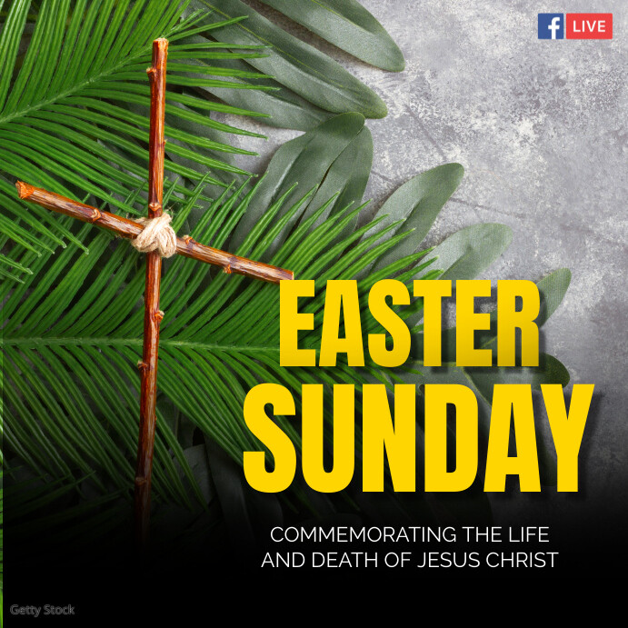 EASTER SUNDAY.A Template | PosterMyWall