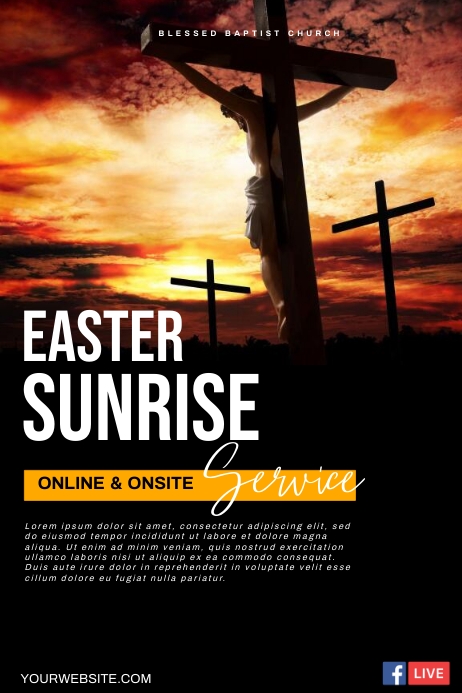 EASTER SUNDAY.E Template | PosterMyWall