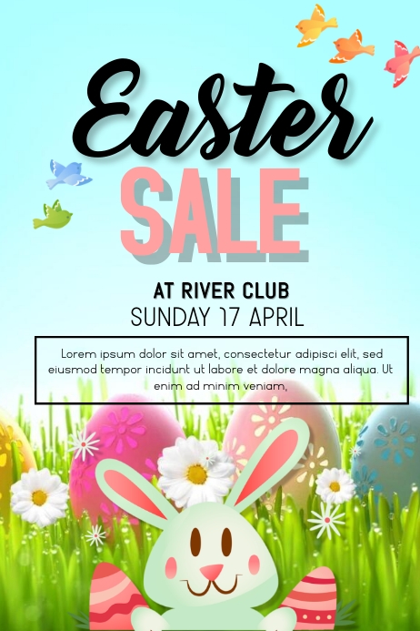 EASTER TEMPLATE.E | PosterMyWall