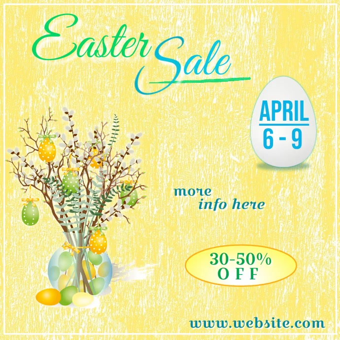 Easter Video Ad Template | PosterMyWall