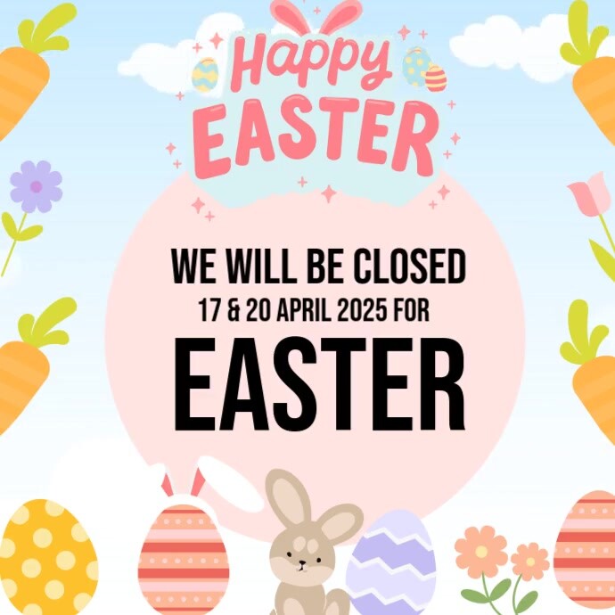 easter weekend shop closed notice template | PosterMyWall