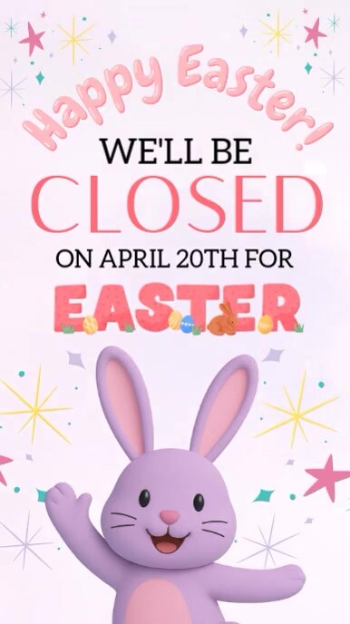 Copy of easter weekend shop closed notice template | PosterMyWall