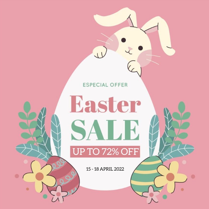 EASTER WEEKEND SHOP SALE DESIGN TEMPLATE | PosterMyWall