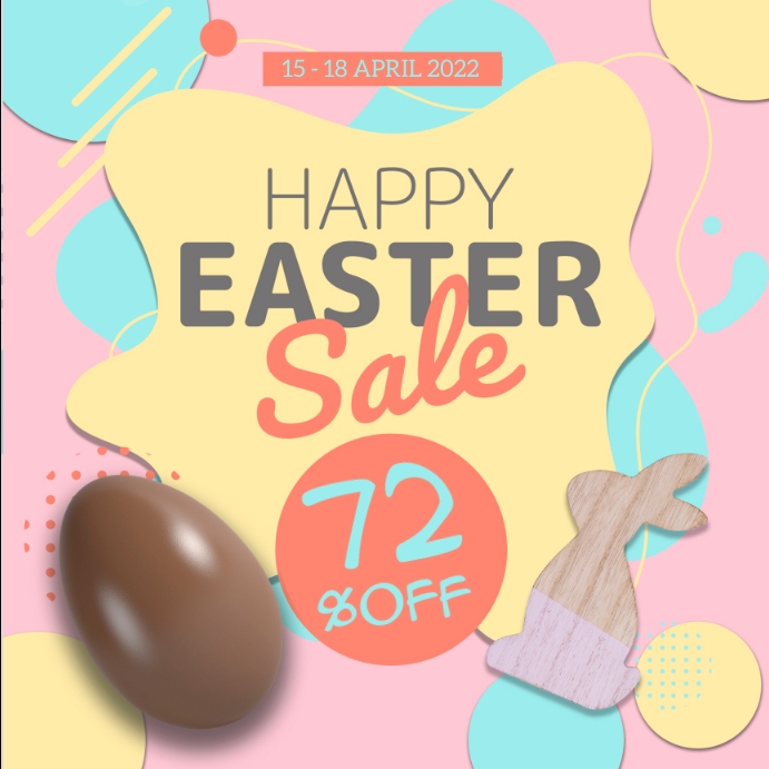 EASTER WEEKEND SHOP SALE DESIGN TEMPLATE | PosterMyWall