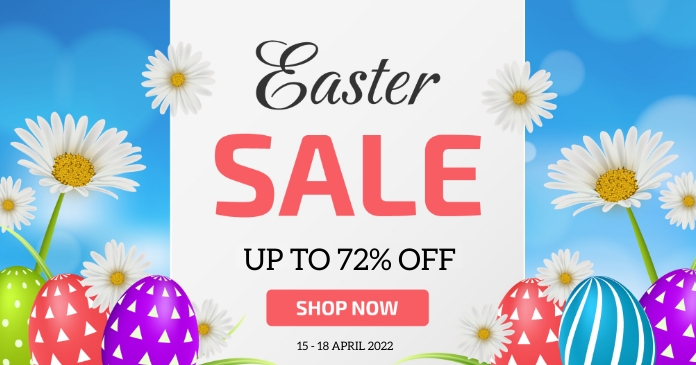 EASTER WEEKEND SHOP SALE DESIGN TEMPLATE | PosterMyWall