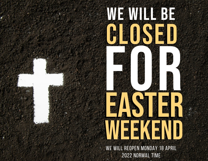 EASTER WEEKEND STORE SALE CLOSED TEMPLATE | PosterMyWall