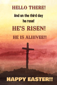 Happy Easter Corporate/Company Wishes Flyer Template | PosterMyWall