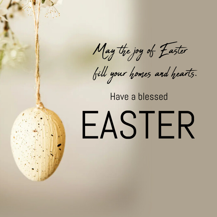 Easter wishes design Template | PosterMyWall