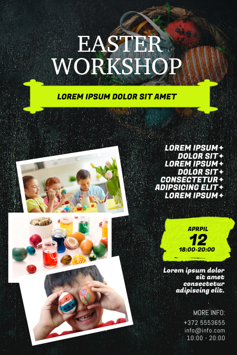 easter workshop flyer template | PosterMyWall