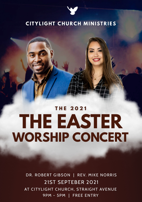 easter worship concert Template | PosterMyWall
