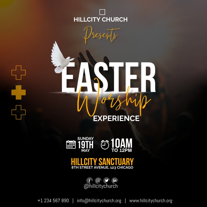 Copy of easter worship experience | PosterMyWall