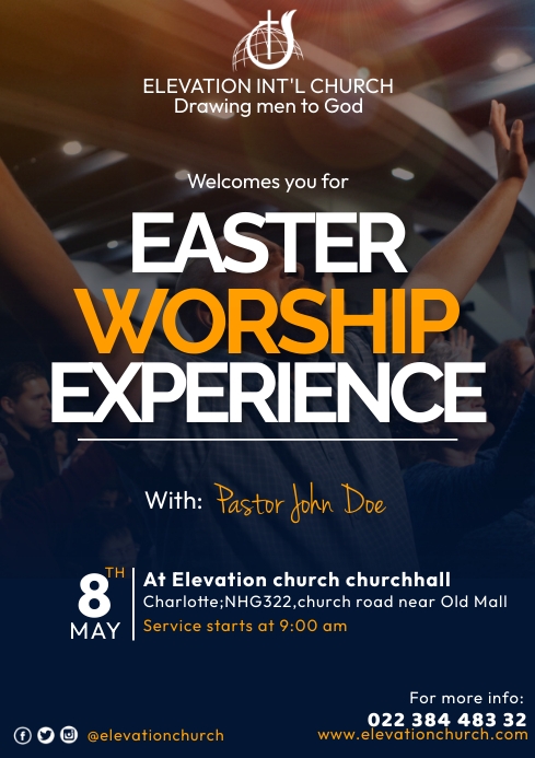 Copy of Easter worship experience | PosterMyWall