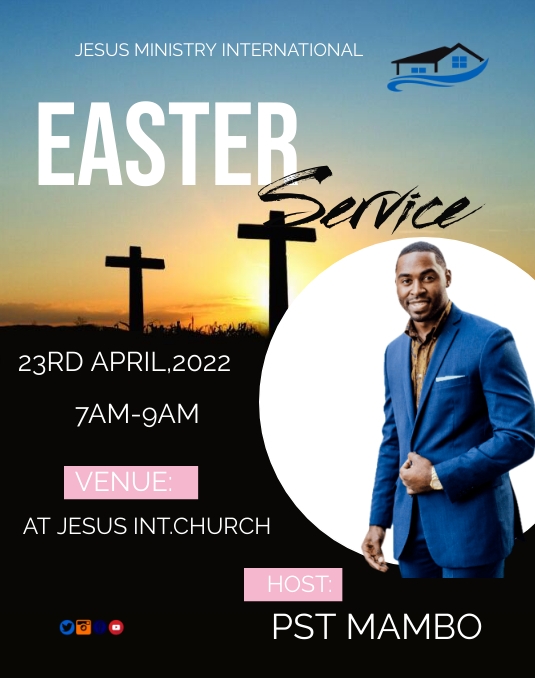 EASTER WORSHIP SERVICE Template | PosterMyWall