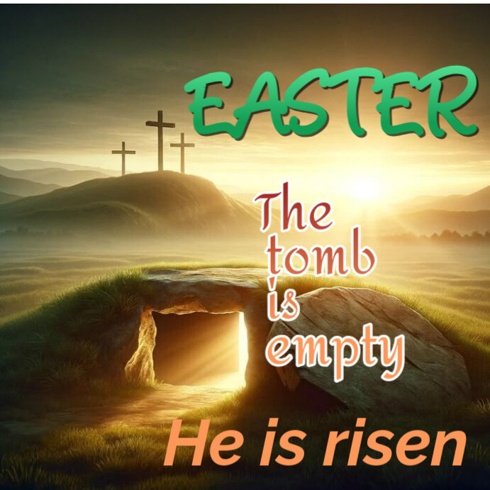 EASTER. He arose Template | PosterMyWall