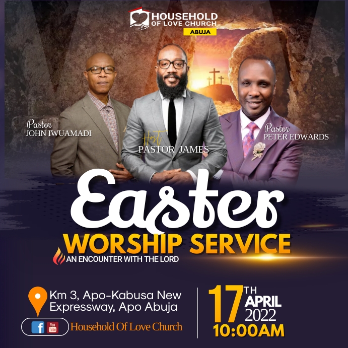 EASTERWORSHIP CONFERENCE FLYER (2) Template | PosterMyWall