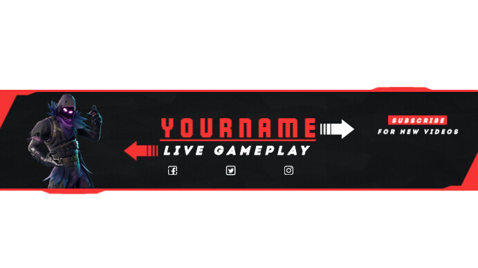 Cópia de easy editable youtube banner for gaming 2048x1152 | PosterMyWall