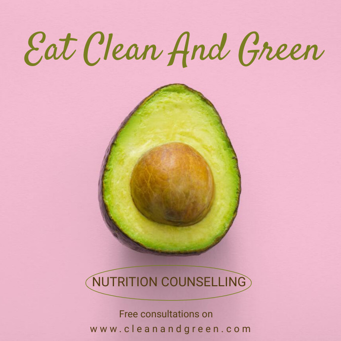 Eat clean and green Template | PosterMyWall