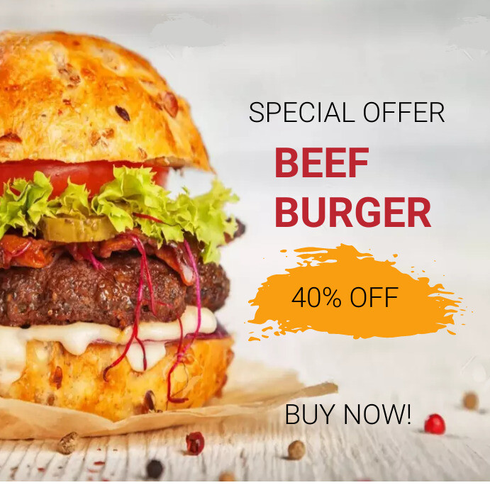 Eatery offer, Burger Offer Template | PosterMyWall