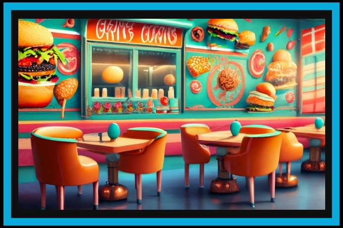 Eatery restaurant setting Template | PosterMyWall