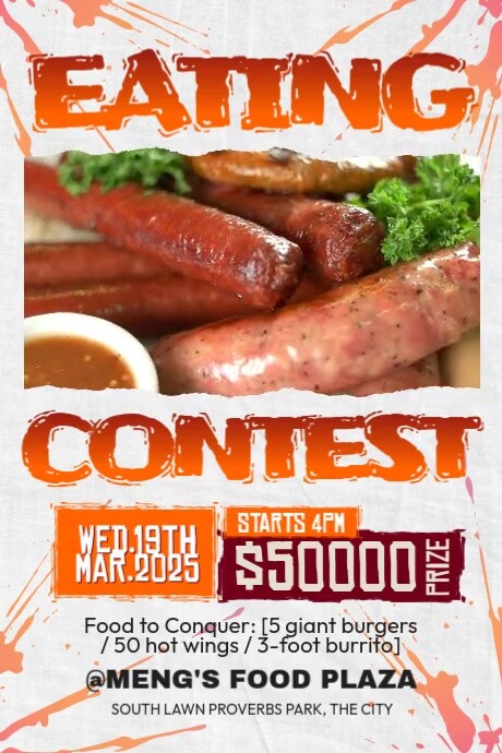 Copy of Eating Contest | PosterMyWall