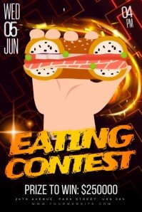 Eating Contest Poster Template | PosterMyWall