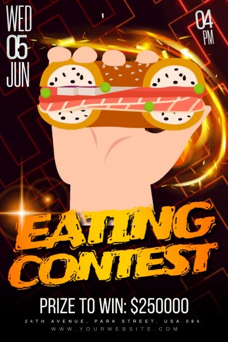 Copy of Eating Contest Poster | PosterMyWall