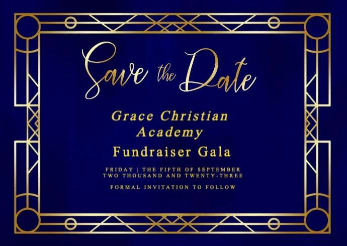 Event Save The Date Gala