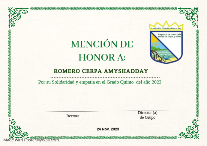 Certificate Of Commitment Template | PosterMyWall