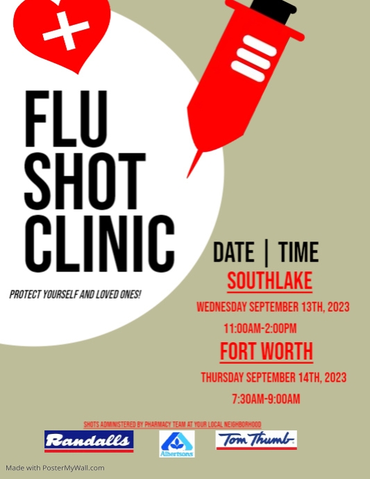 Employee Flu shot Flyer | PosterMyWall