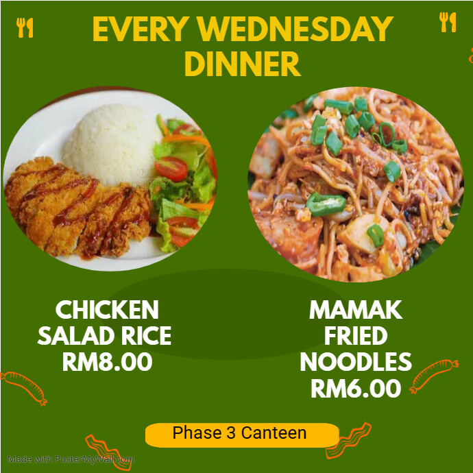 THURSDAY DINNER | PosterMyWall