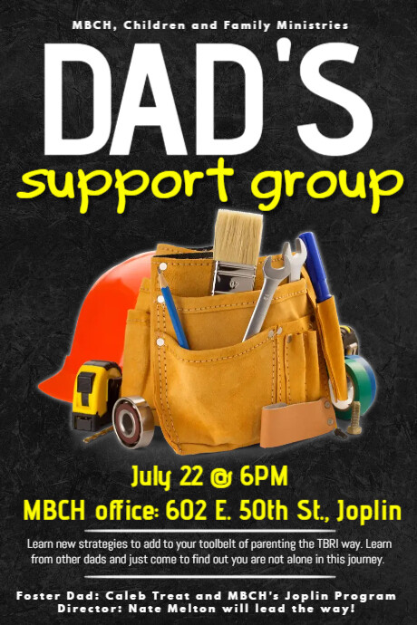 Dad's Support Group Poster | PosterMyWall