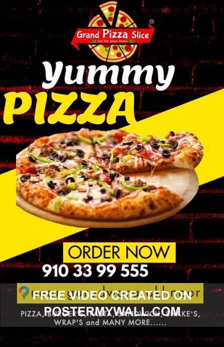 restaurant animation poster template | PosterMyWall