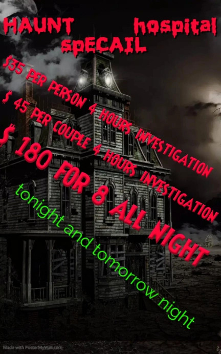 Haunted House Horror Book Cover Template (1) | PosterMyWall