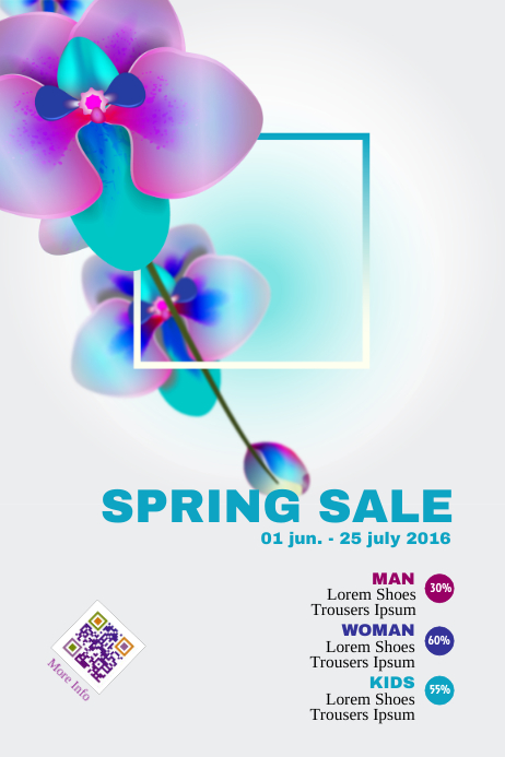 Spring sale poster Template | PosterMyWall