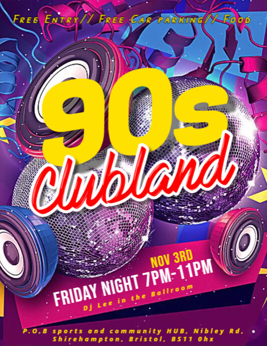 90s party | PosterMyWall