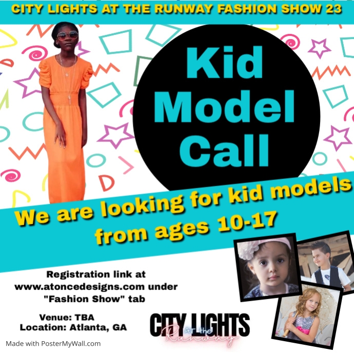 Copy of Kids Modeling Camp Poster | PosterMyWall
