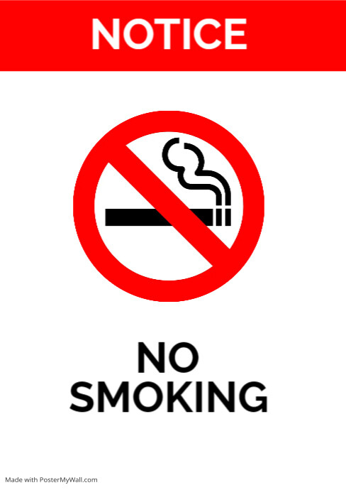 NO SMOKING BANNER | PosterMyWall